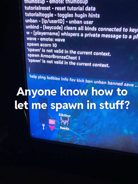 Whenever I Use Spawn The Game Doesnt Allow Us Rvalheim