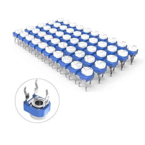 Jual Vr 50k Ohm 503 Rm 065 Variable Resistor Trimpot Trimmer Biru