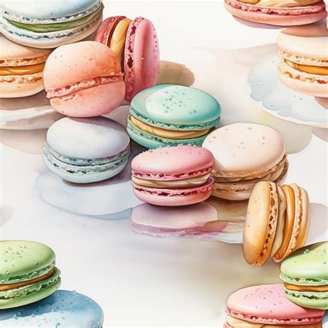 Premium Ai Image There Are Many Macarons That Are Arranged On A Plate