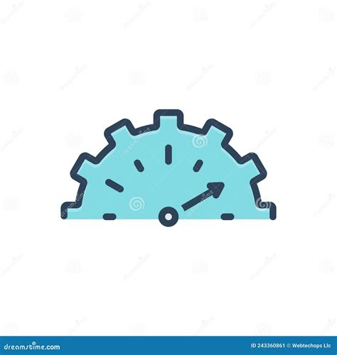 Color Illustration Icon for Exceed, Indicator and Dashboard Stock ...
