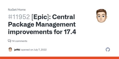 Epic Central Package Management Improvements For 174 · Issue 11952
