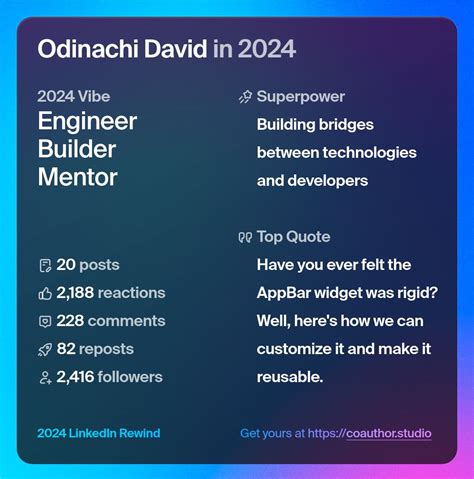 odinachi david on linkedin flutter flutterdev linkedinrewind