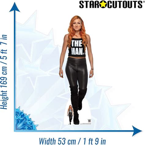 Wwe Becky Lynch The Man Official Lifesize Mini Cardboard Cutout On Onbuy