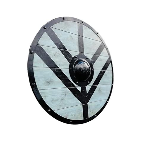 Medieval Viking Wood Shield 24 Wooden Steel Wearable Battle Ready