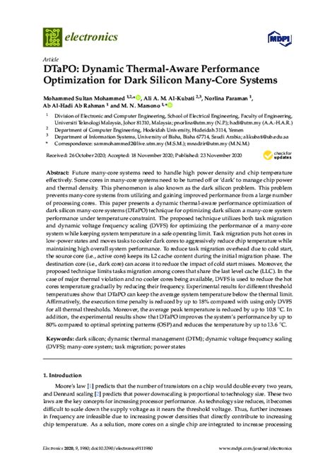 pdf dtapo dynamic thermal aware performance optimization for dark