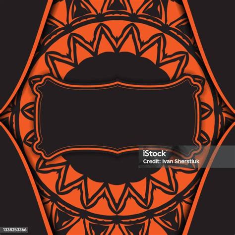 Template Vektor Mewah Untuk Cetak Desain Kartu Pos Dalam Warna Hitam