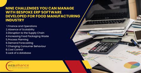 Web Alliance Food Manufacturing Erp Software Agency
