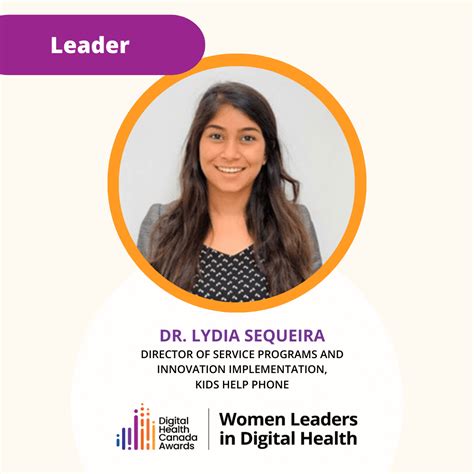 2024 Women Leaders In Digital Health Dr Lydia Sequeira Digital Health Canada