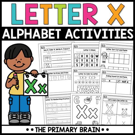 Letter X Alphabet Practice Worksheets And No Prep Abc Letter Of The Week