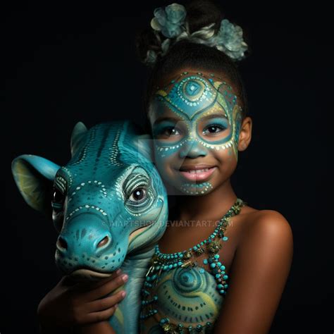 A Coloured Girl Smiling In Make Up By Aiartshop On Deviantart