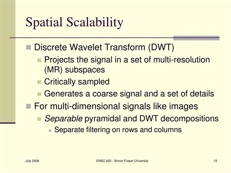 Ppt Scalable Video Coding With Wavelet Based Approaches Powerpoint Presentation Id3288611