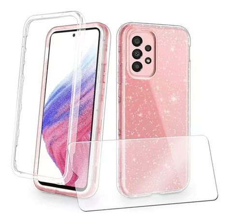 Kit Mica Cristal Funda Para Samsung Rigida Tres Pieza Mujer