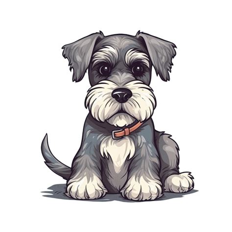 Schnauzer dibujos animados perro Imágenes Prediseñadas generado