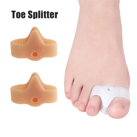 Qiaolis Silicone Double Ring Thumb Valgus Corrector Soft Comfortable