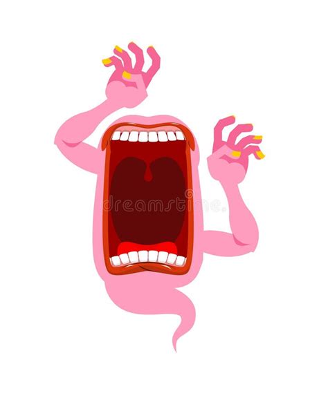 Scary Mouth Stock Illustrations 37904 Scary Mouth Stock