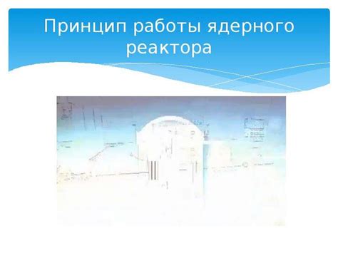 Ядерный реактор презентация доклад проект скачать