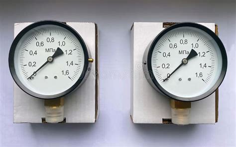 Pressure Sensor For The Pipeline Pipeline Pressure Close Up And