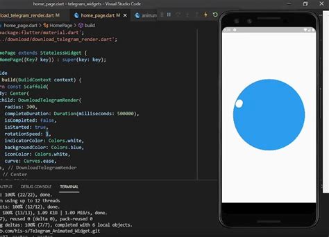 Telegram Animated Widget For Flutter