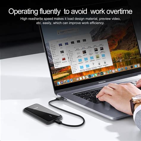 Netac 500GB Portable SSD USB 3.2 Gen 2 (10 Gbps Type-C) External Solid ...