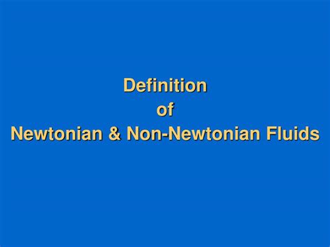 Ppt Modelling The Flow Of Non Newtonian Fluids In Porous Media Powerpoint Presentation Id469684