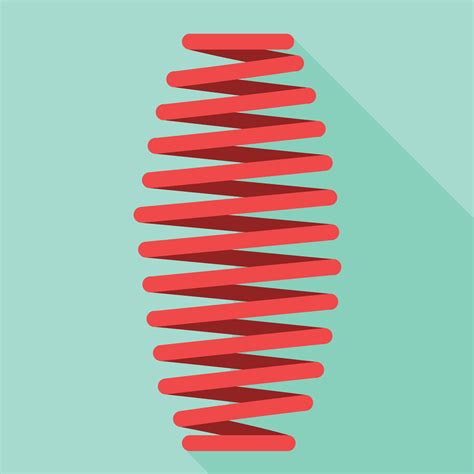 Red Coil Icon Flat Style 14224407 Vector Art At Vecteezy