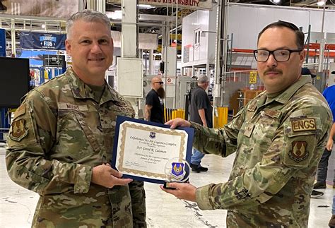 Second Quarter Award Winners Recognized At Oc Alc Tinker Air Force Base Article Display