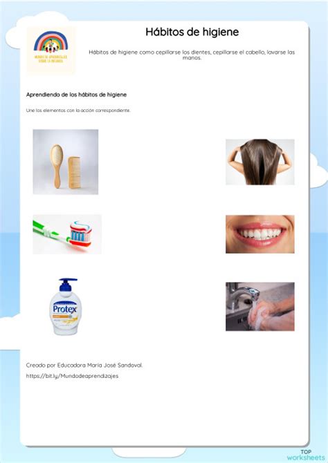 Hábitos De Higiene Ficha Interactiva Topworksheets