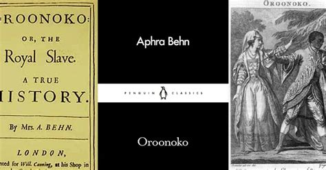 Oroonoko By Aphra Behn The First Novel Ever Written In English