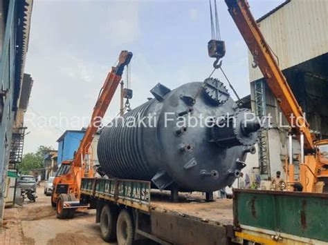 Mild Steel Jacketed Reaction Vessels For Industrial Capacity 1000
