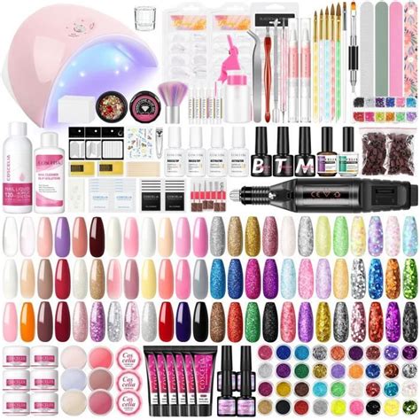 COSCELIA Manucure Kit Complet Vernis Semi Permanent 26pcs Vernis à