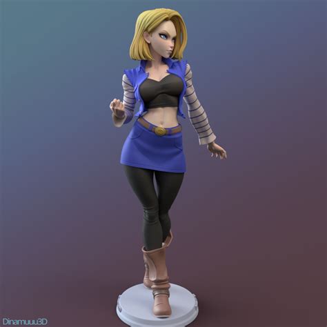 android 18 3d printable file dc3dart