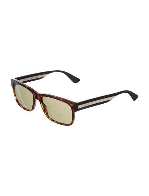 Gucci Narrow Mirrored Sunglasses Accessories Guc701776 The Realreal