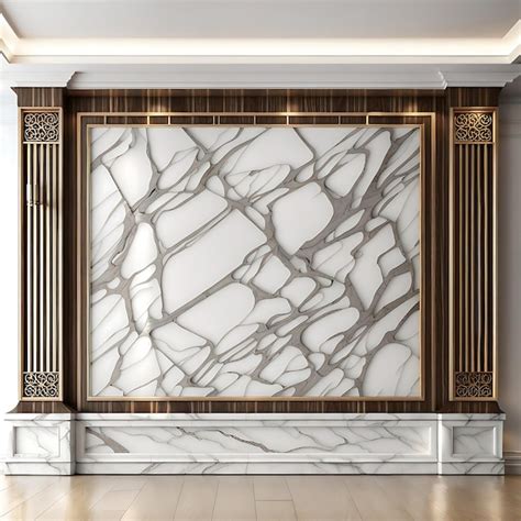 Premium Photo 3d Illustration Wallpaper Design Interior Wall Render