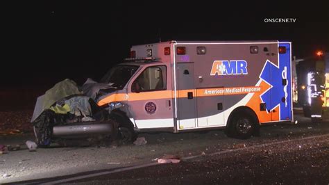 1 Killed When Ambulance Car Collide In Moorpark Ktla