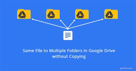 Create Shortcuts For A Google Drive File At Multiple Folders