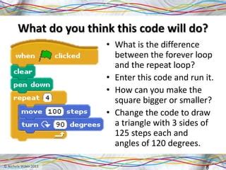 Scratch Lesson PPTX Computer Animation Computer Software And Applications