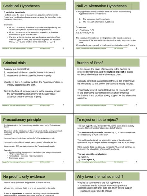 Week8 Handout 2020 Pdf P Value Statistical Hypothesis Testing