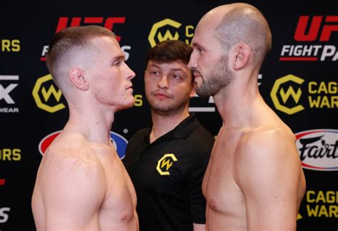 Cage Warriors 161 Dublin Weigh In Results Full Contact Fighter