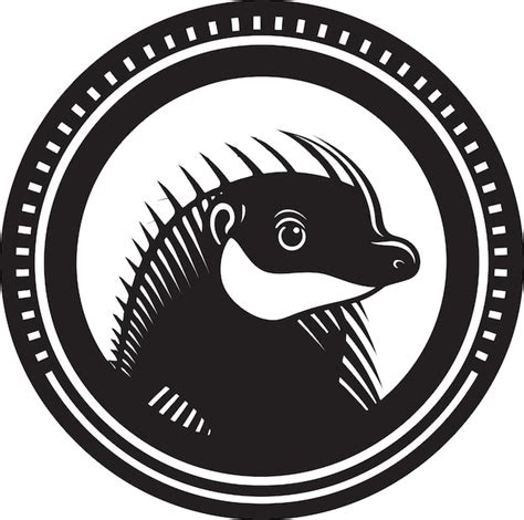Premium Vector Graceful Black Armadillo Logo A Masterpiece In Vector