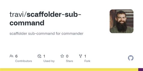 Github Traviscaffolder Sub Command Scaffolder Sub Command For Commander