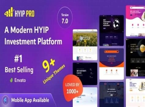HYIP PRO V4 1 A Modern HYIP Investmet Platform Nulled Investing