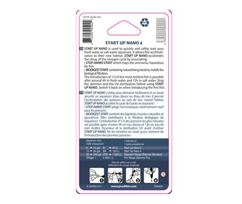 Prodibio - Start Up Nano 4 vials (120L) – Pets Domain