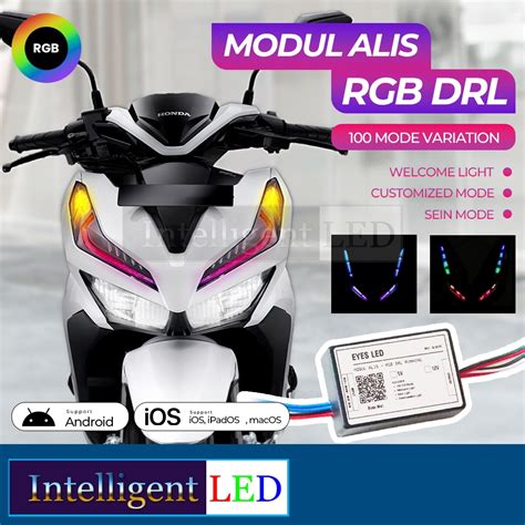 Jual Modul Alis RGB DRL Running Welcome Light Dan Sein Mobil Dan Motor