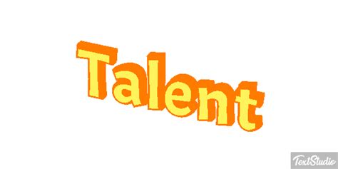 Talent Word Animated  Logo Designs