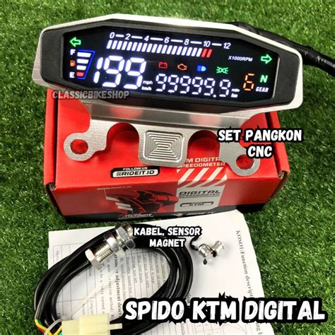 Jual SPEEDOMETER KTM SPIDO KTM FULL INDIKATOR DIGITAL SPIDOMETER KTM