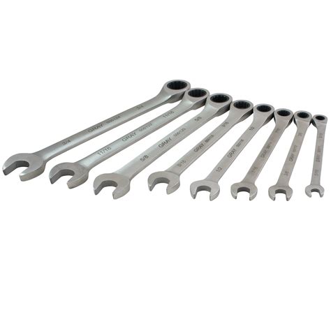 8 Piece Multi Gear„¢ Combination Fixed Head Ratcheting Wrench Set