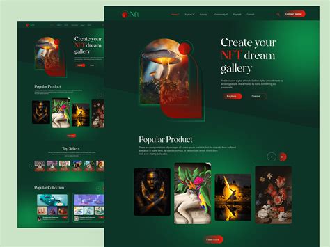 NFT Website UI Design On Behance NFT Website UI Design On Behance