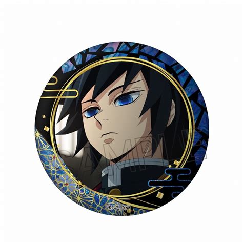 【グッズ バッチ】鬼滅の刃 螺鈿風シリーズ Vol3 缶バッジ 冨岡義勇 アニメイト