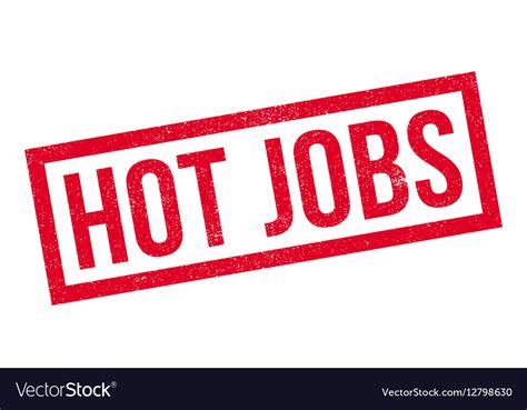 Hot Jobs Rubber Stamp Royalty Free Vector Image