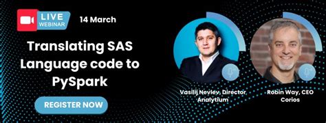 Sas Pyspark Webinar Saslanguage Livedemo Independent Sas Language Community Sas Pyspark Webinar Saslanguage Livedemo Independent Sas Language Community